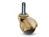 2" Hooded Ball Shepherd Caster Windsor Antique Brass - set of 5